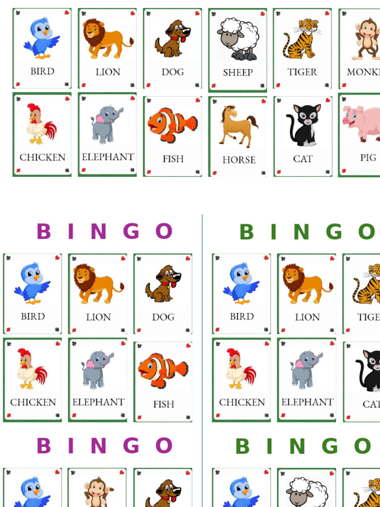 Bingo Animals | PDF