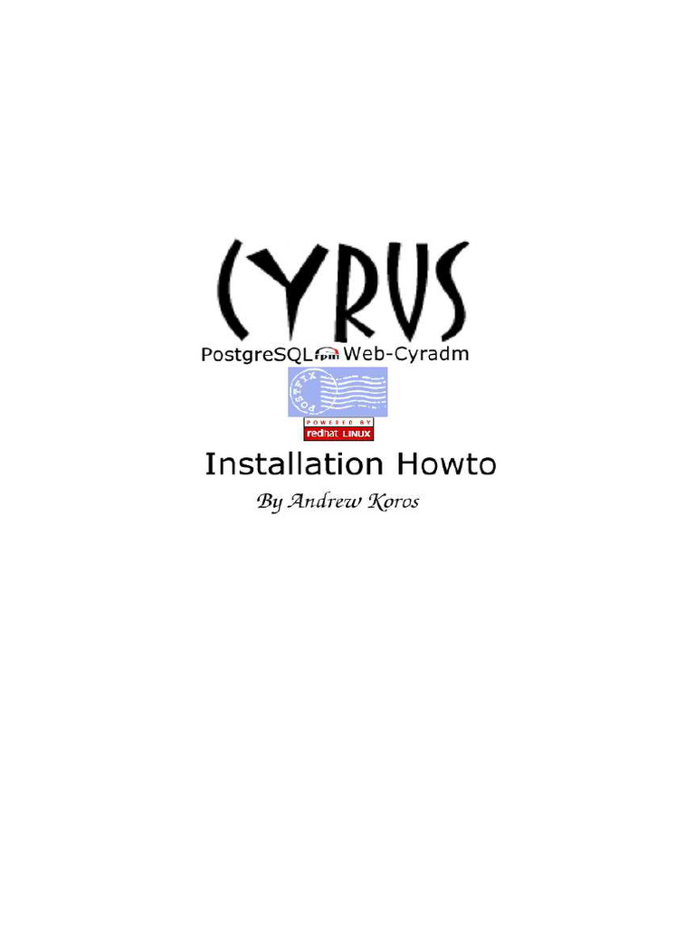 Postfix Cyrus postgreSQL Web Cyradm | PDF | Computing | Software