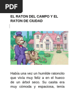 Cuento - Ratón de Campo y Ratón de Ciudad | PDF