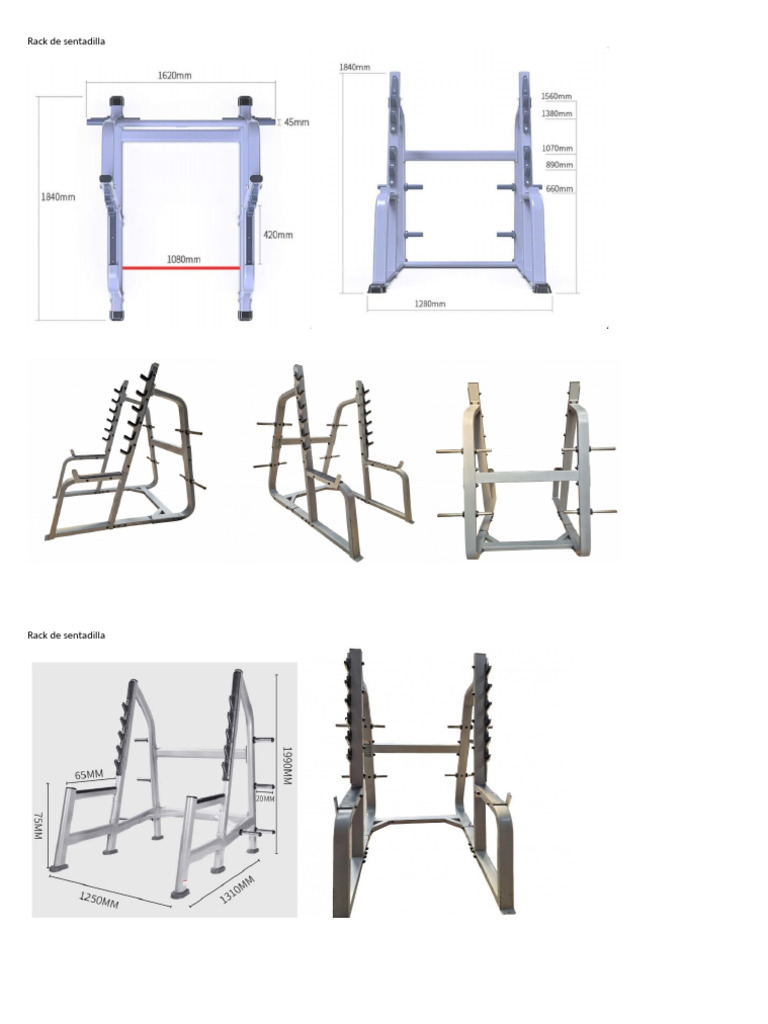 rack de sentadilla | PDF