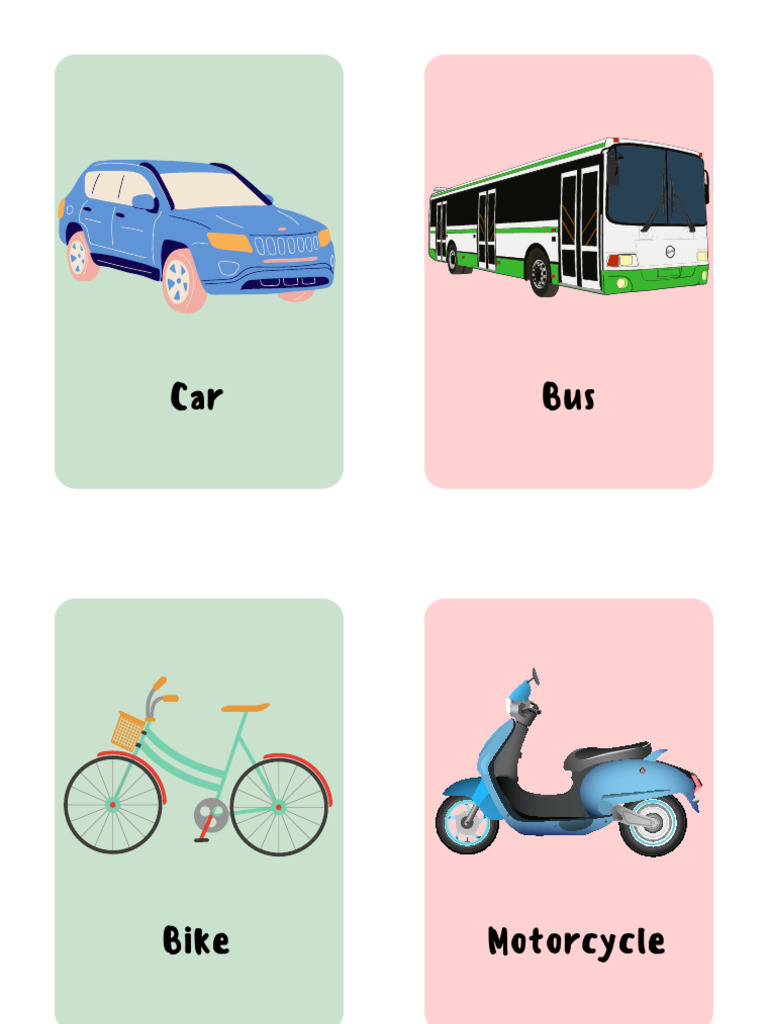 Vehicles Flashcards | PDF