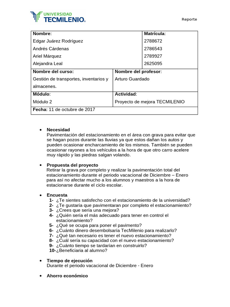 Proyecto Tecmi | PDF