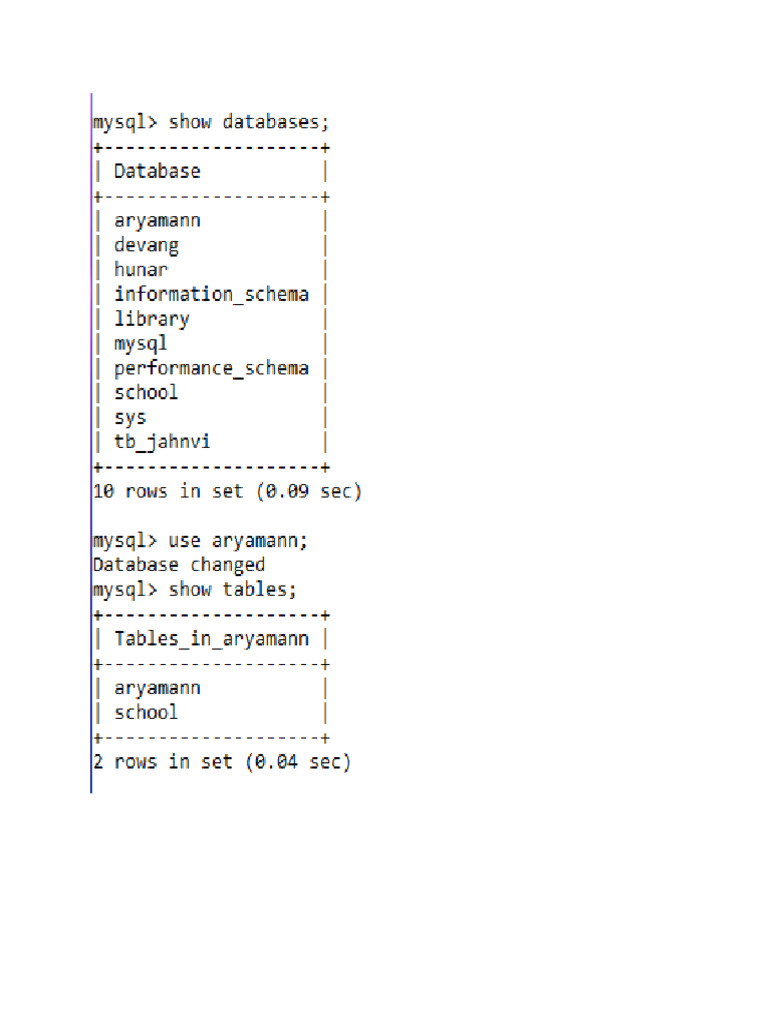 MYSQL | PDF