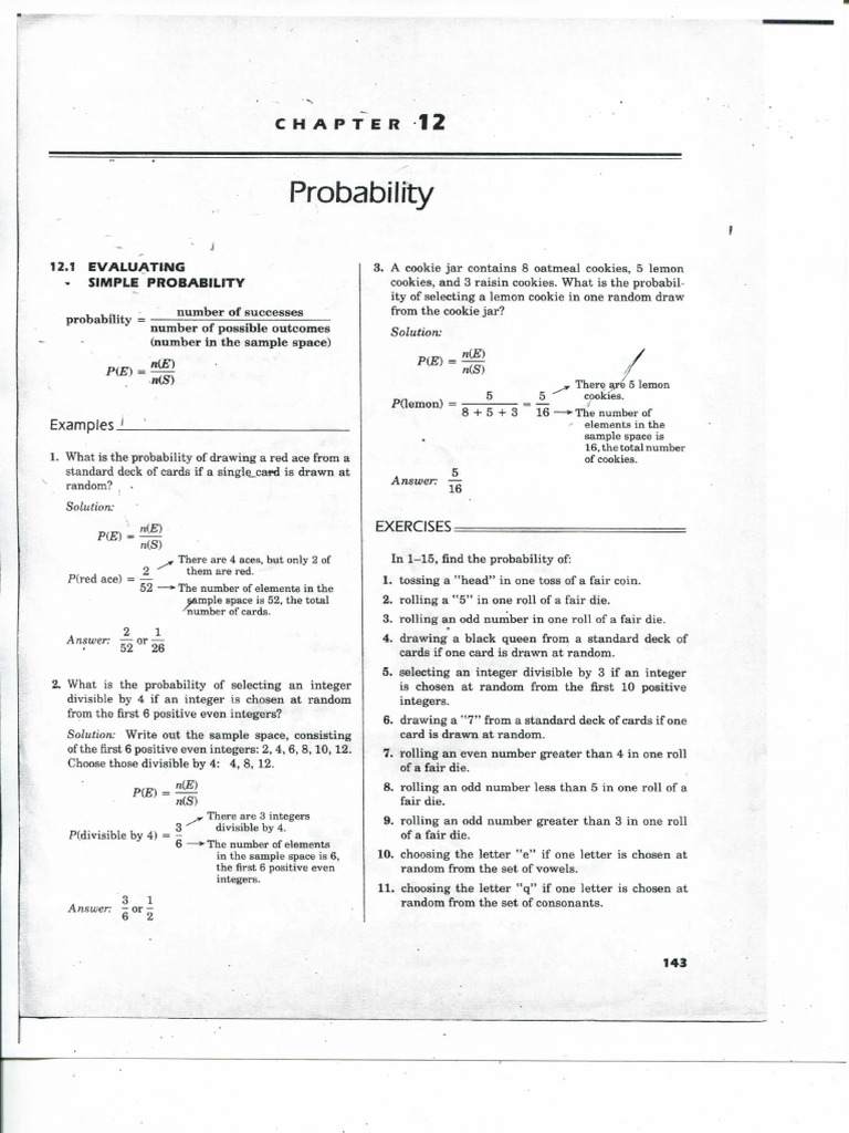 Probabilities Summer 2023.pdf | PDF