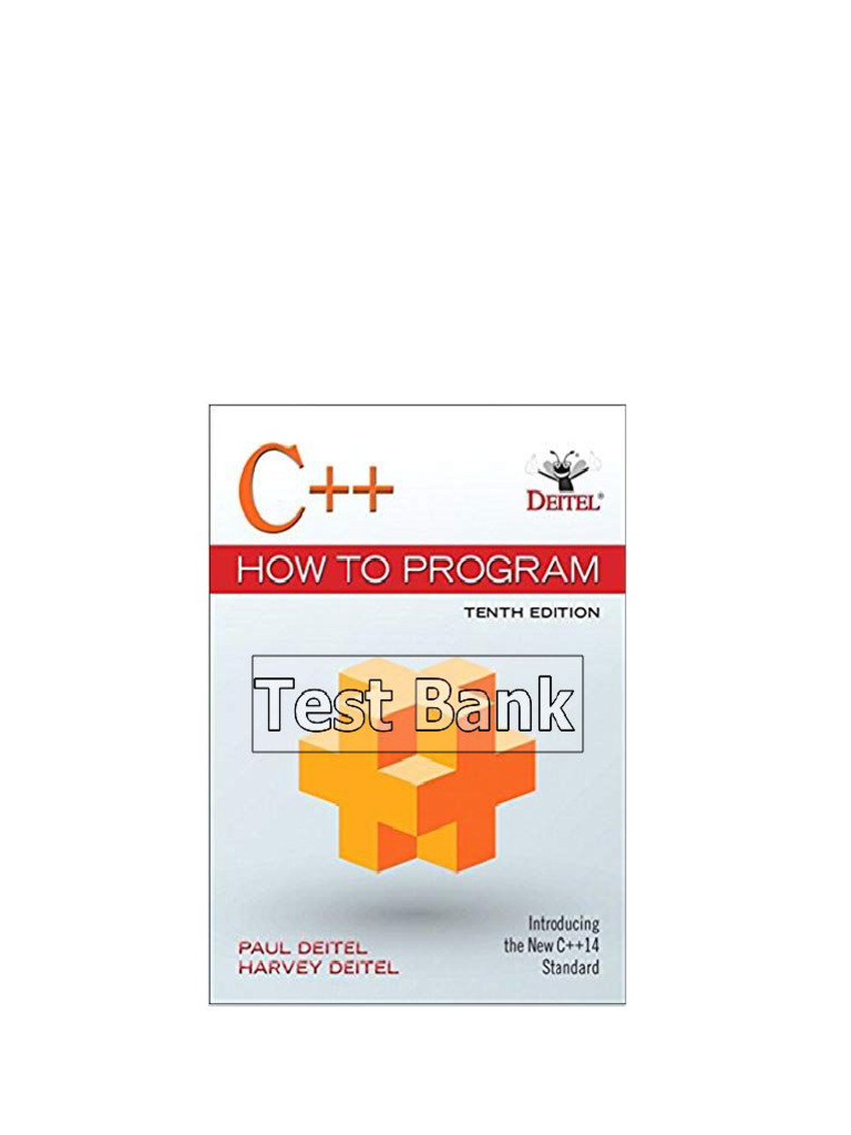 C++ How to Program 10th Edition Deitel Test Bank download | PDF | Class ...