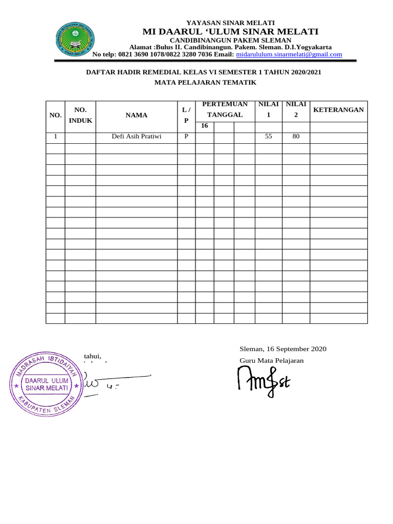 BUKTI FISIK EDM C-7 JADWA REMEDIAL DAN DAFTAR PESERTA DIDIK-dikonversi | PDF