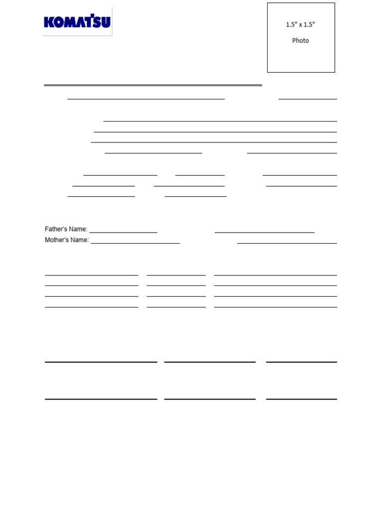 KPC Application Form | PDF