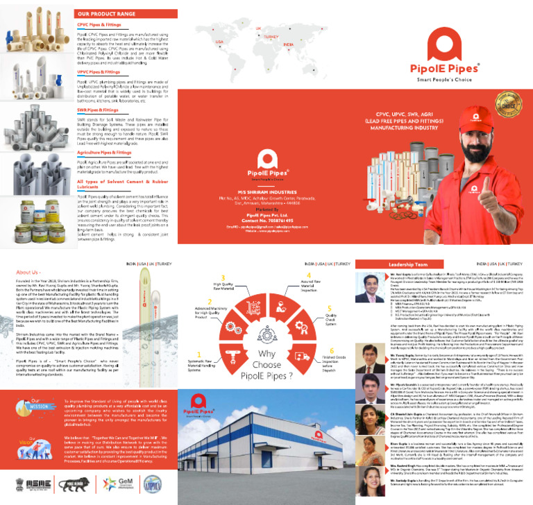 PipolE Pipes Brochure (Summary) | PDF