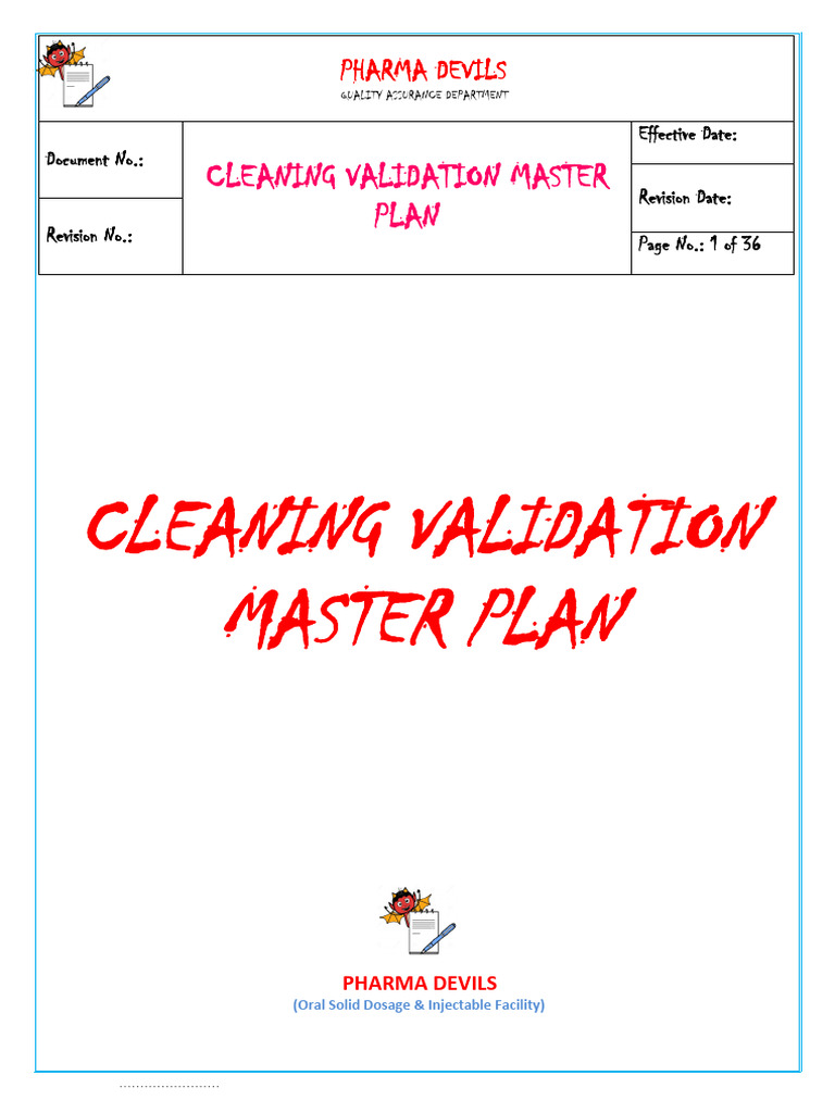 Cleaning Validation Master Plan | PDF | Topical Medication | Solubility