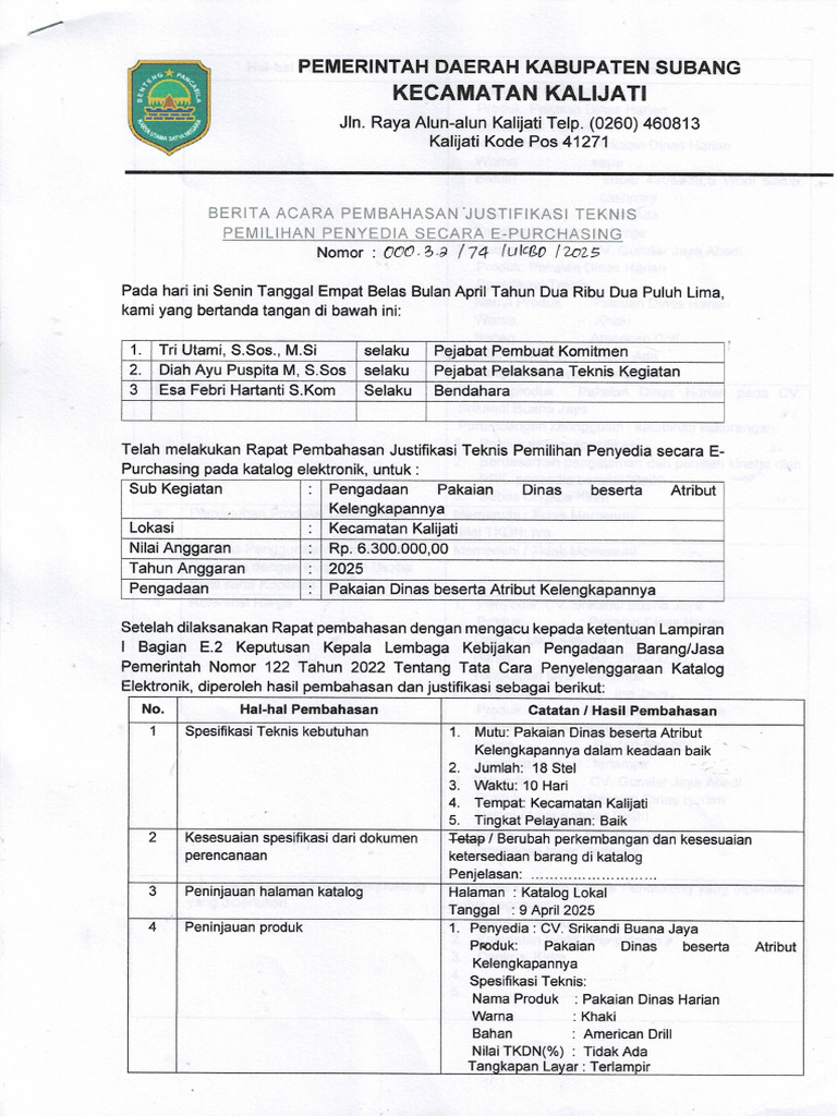 Dokumen Persiapan Pengadaan PDH | PDF