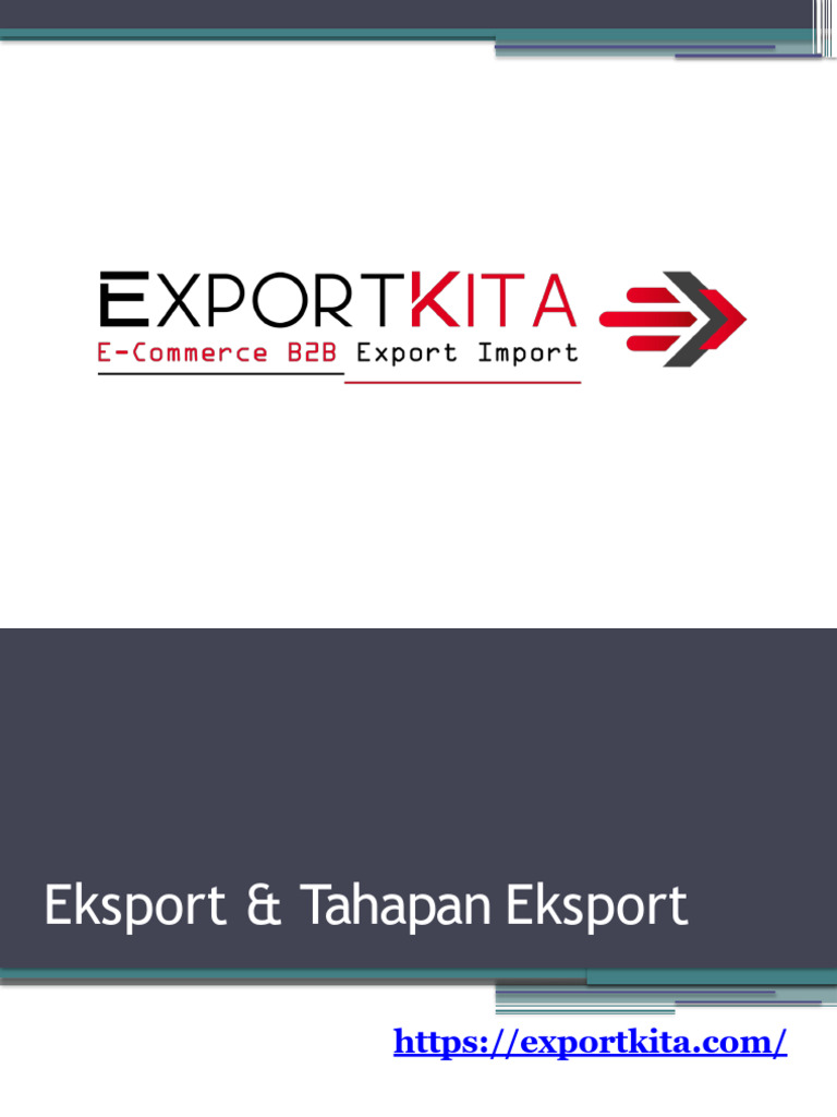 Tahapan Ekspor | PDF