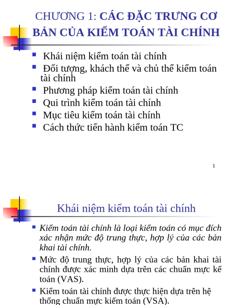 CHƯƠNG 1 - Tổng quan về kiểm toán BCTC | PDF