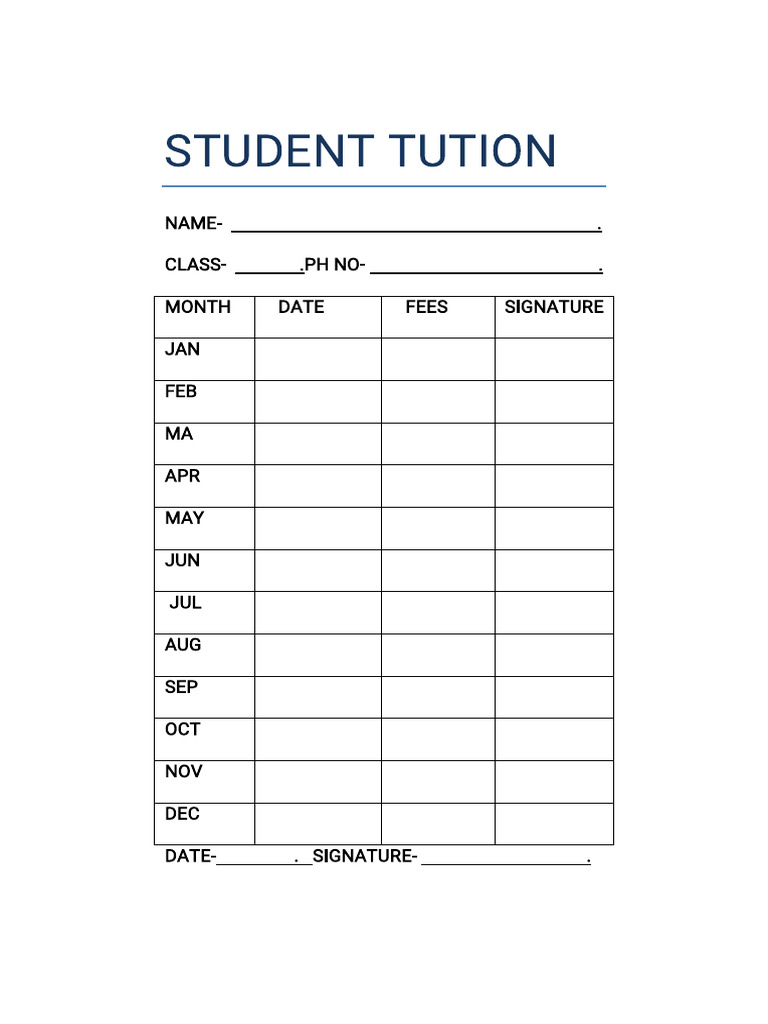 Student Tution-Wps Office | PDF