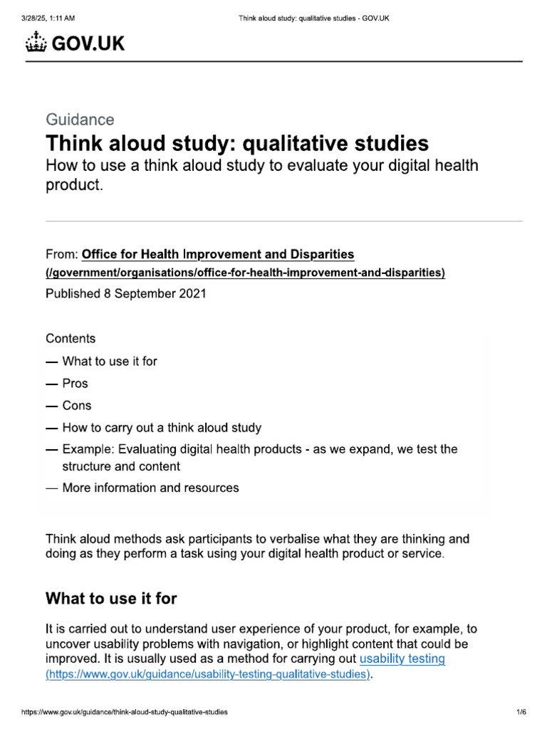 Think Aloud | PDF