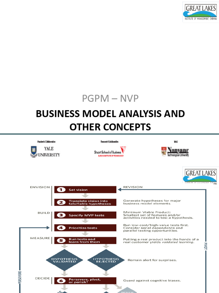 PGPM-NVP - Conceptual Frameworks-KCJ-0305 | PDF | Lean Startup | Business Model