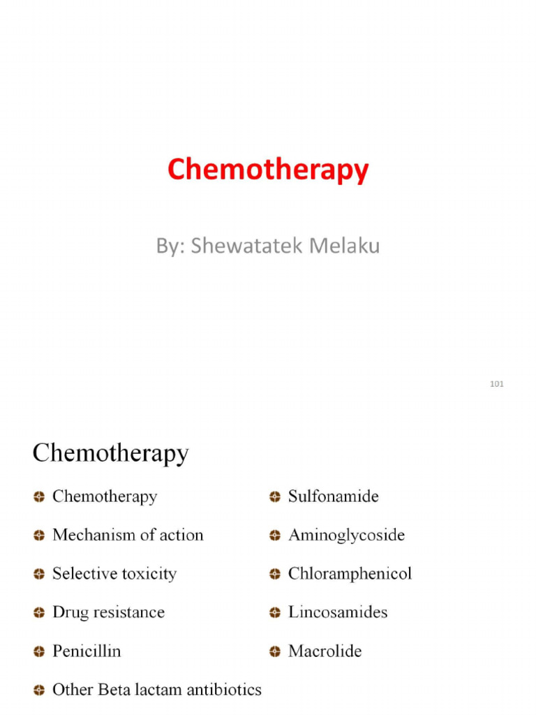 Introduction To Chemotherapy | PDF