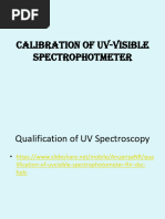 UV-Vis Spectrophotometer Calibration SOP | PDF | Ultraviolet–Visible ...