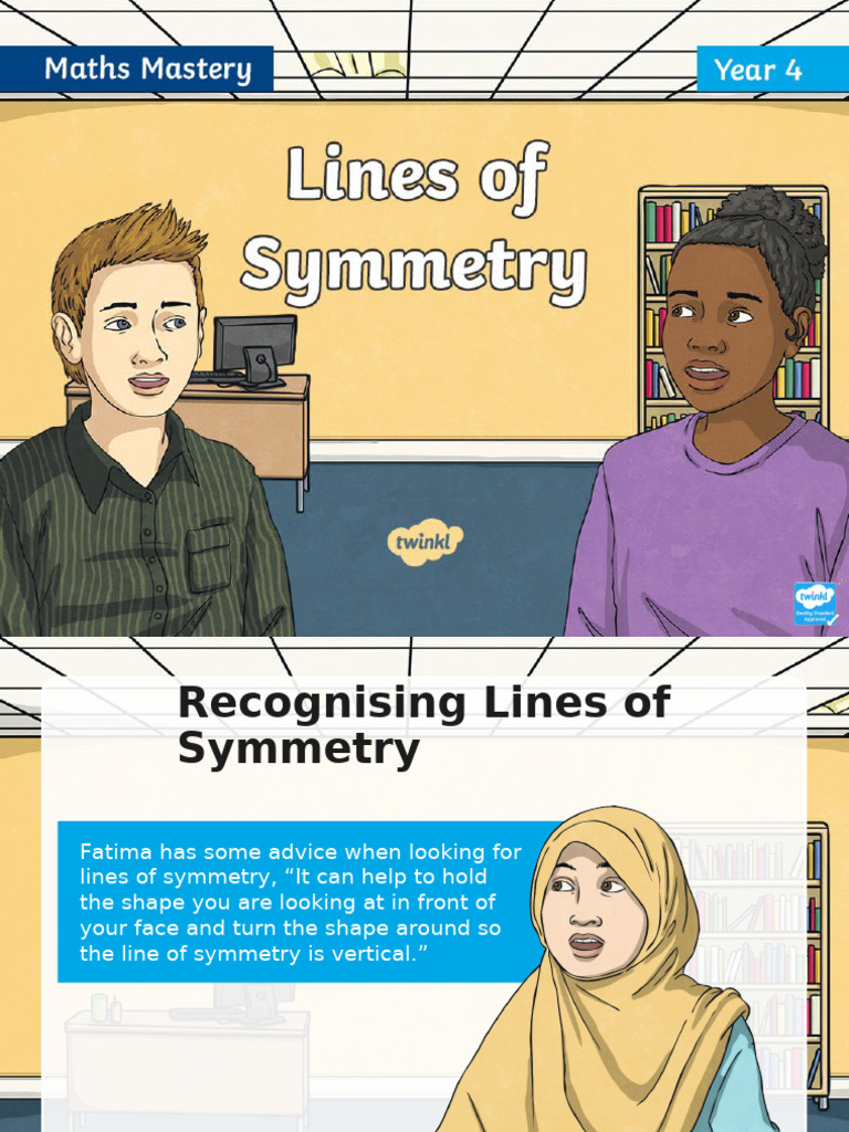 t2 M 17067 Year 4 Line of Symmetry Maths Mastery Powerpoint English Ver ...