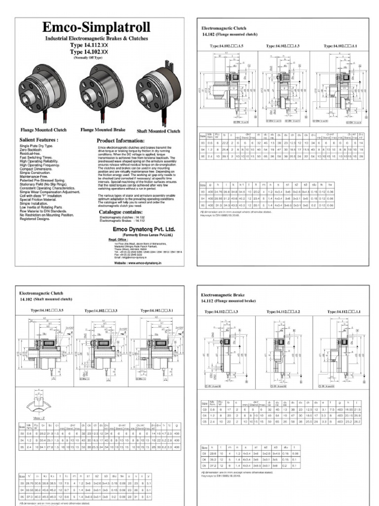 Emco Clutches - Design | PDF