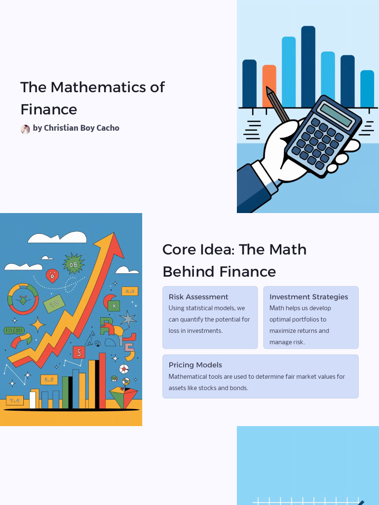 The Mathematics of Finance | PDF | Interest | Financial Risk