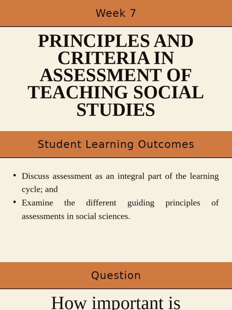 SSED 29 Report - Presentation | PDF | Educational Assessment | Learning
