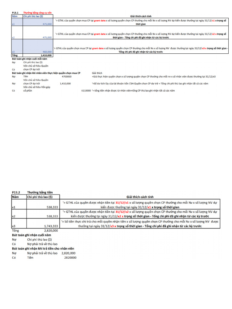 C13 - Sua Bai Tap - IFRS2 | PDF