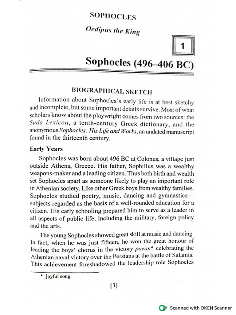 Sophocles | PDF