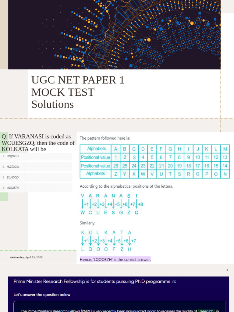 UGC NET Paper 1 Mock Test Solutions | PDF | Standardized Tests ...