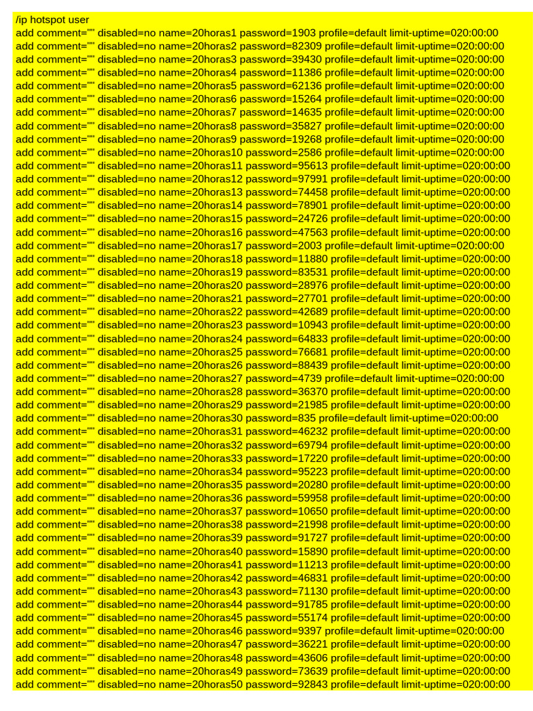 Fichas 20 Horas | PDF