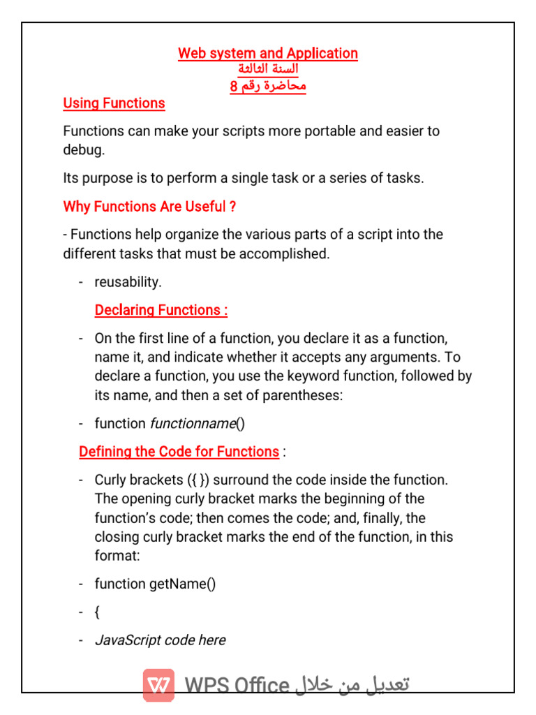 Web System and Application Lec8 | PDF | Parameter (Computer Programming) | Bracket