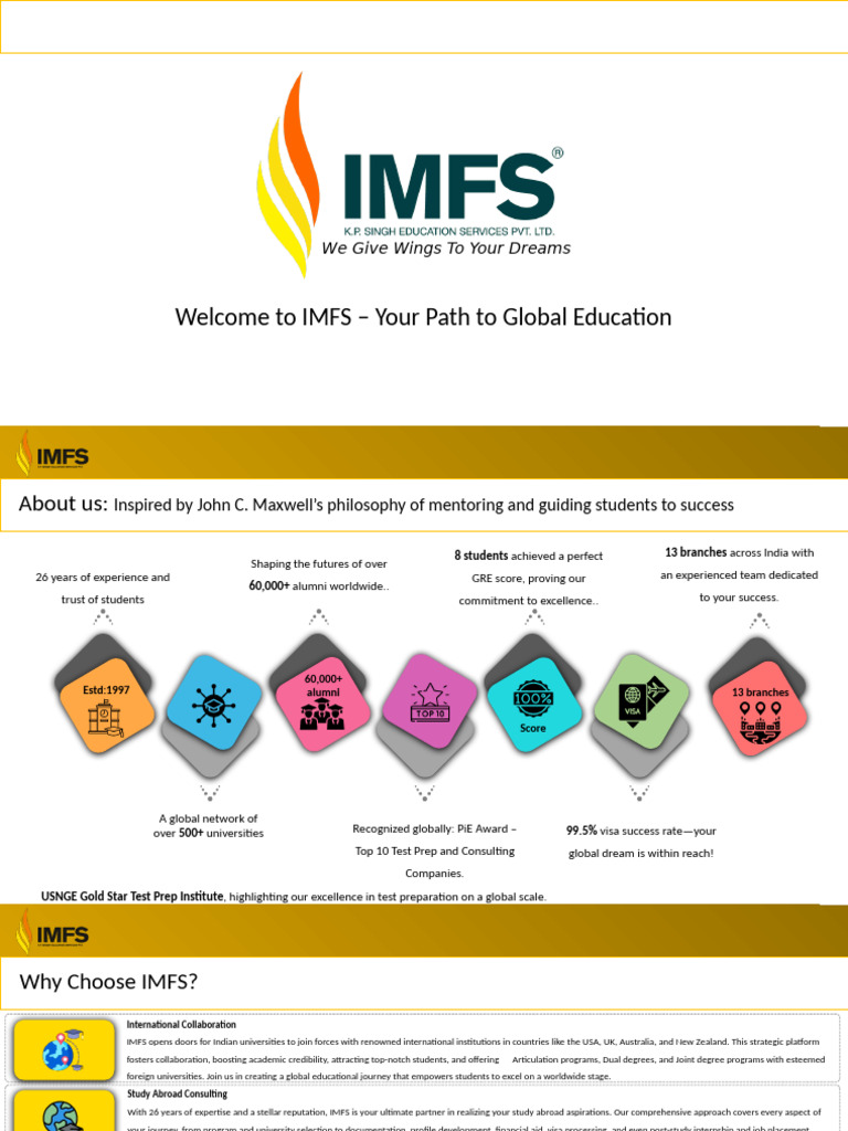 IMFS: Global Education & Study Abroad Solutions | PDF | Collaboration ...