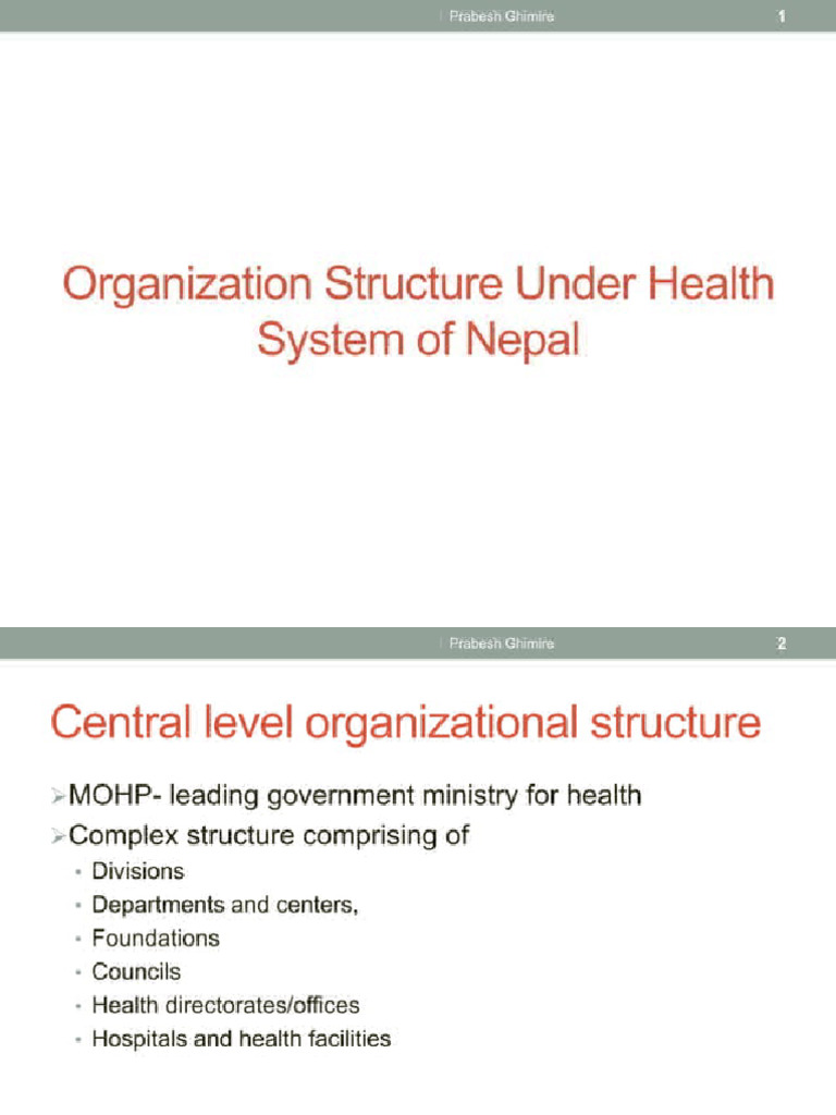 Mohp Organogram | PDF
