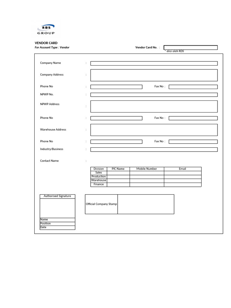 Form Data Supplier | PDF
