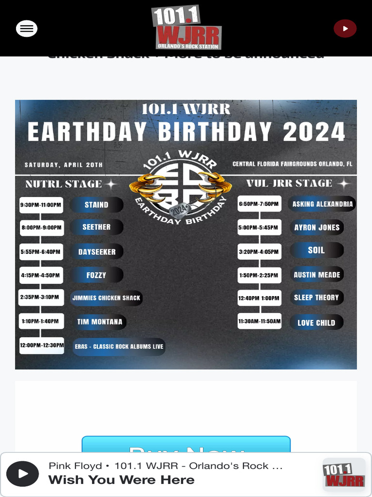 Earthday Birthday 2024 Lineup Revealed | PDF