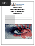 Grade 12 Life Orientation Project Term 2 Activity 1 Memo | PDF | Human ...