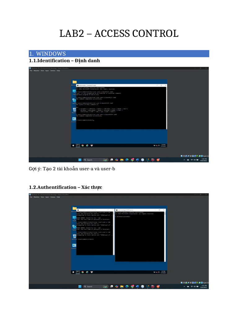 (ID) (NAME) LAB2 AccessControl | PDF
