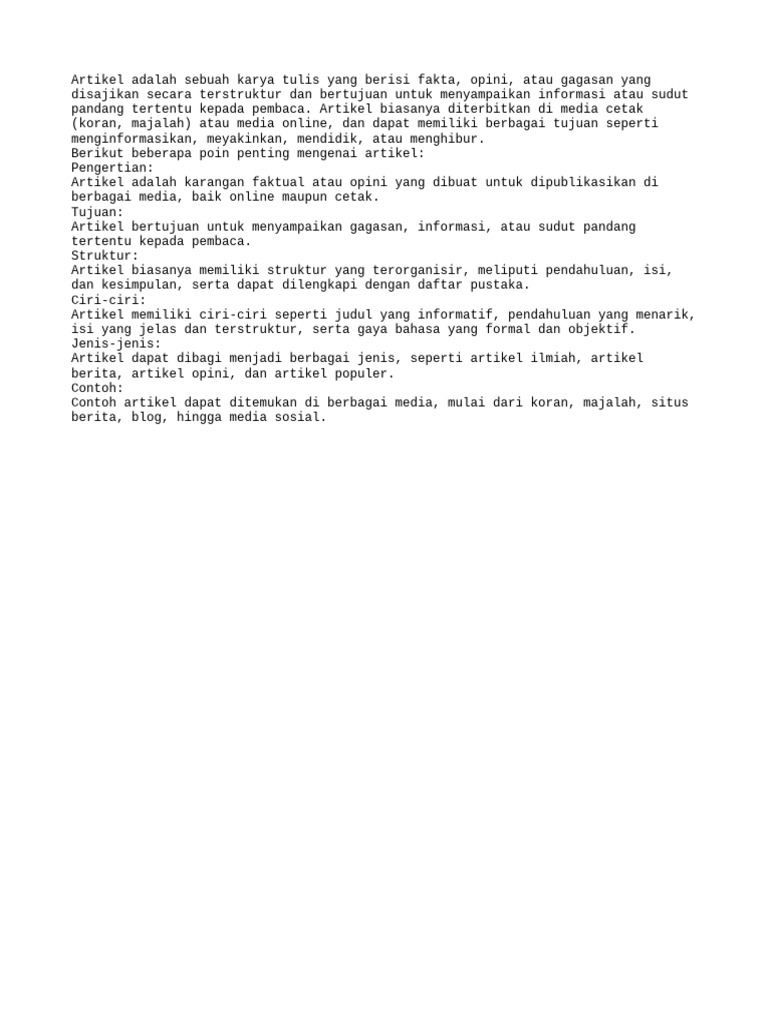 Apa Itu Artikel-1 | PDF