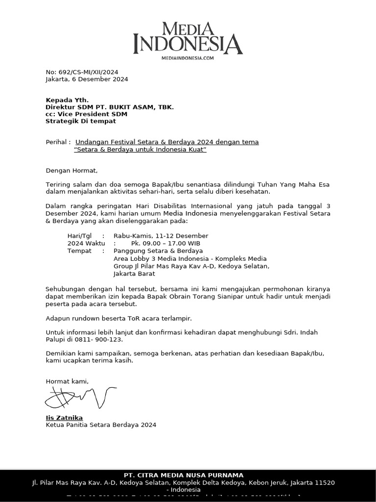 Festival Setara & Berdaya 2024 Jakarta | PDF