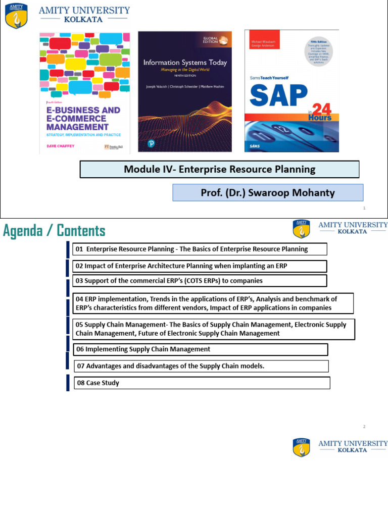 ERP Implementation and Benefits Overview | PDF | Enterprise Resource Planning | Supply Chain