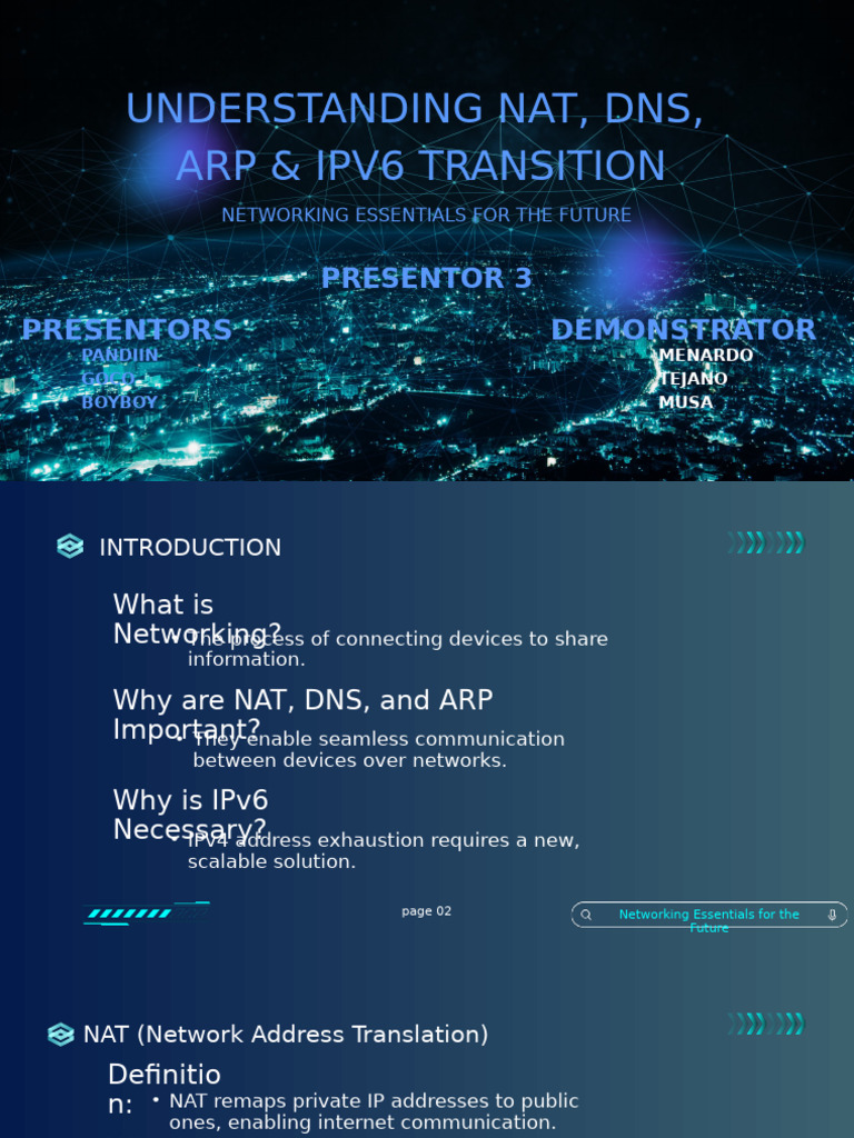 Networking Essentials: NAT, DNS, IPv6 | PDF | I Pv6 | Domain Name System