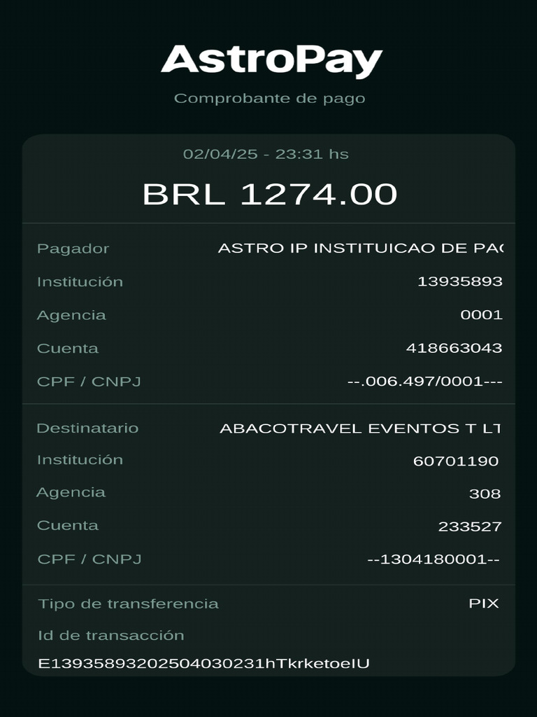 Pix Receipt | PDF