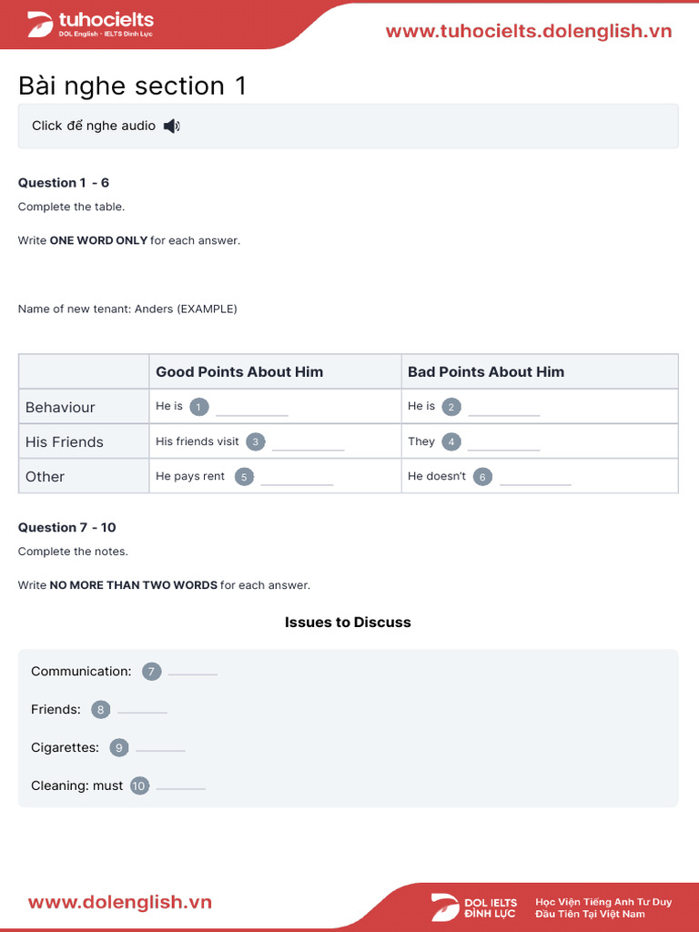 Ielts Listening Test January 2025 Pdf First Aid