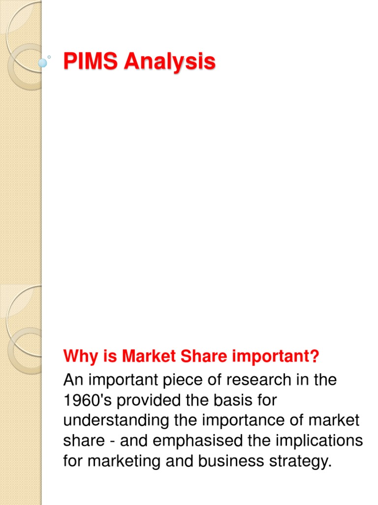 4 PIMS Analysis | PDF | Strategic Management | Retail
