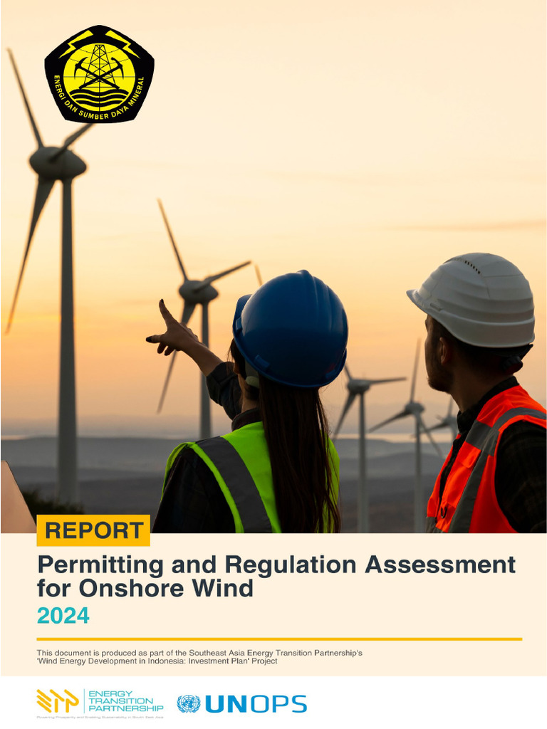 Wind Energy Permitting in Indonesia | PDF | Occupational Safety And ...