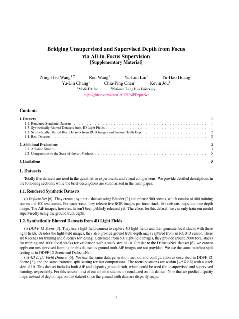 Bridging Unsupervised and ICCV 2021 Supplemental | PDF | Artificial Intelligence | Intelligence ...