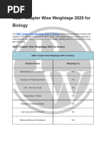 Grade 10 Science Weightage 2025 Selected Chapters | PDF
