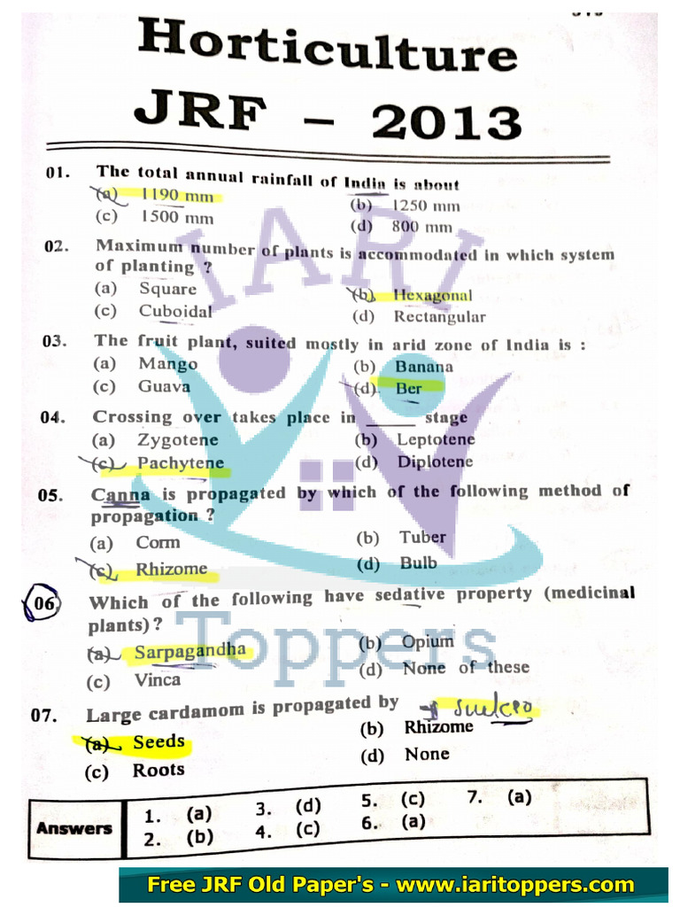 Horti JRF 2013 | PDF