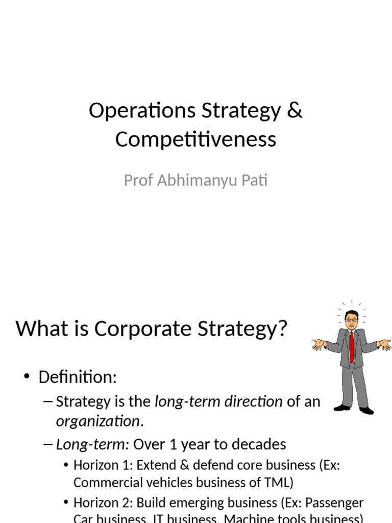 2 Operations Strategy & Competitiveness | PDF | Strategic Management ...