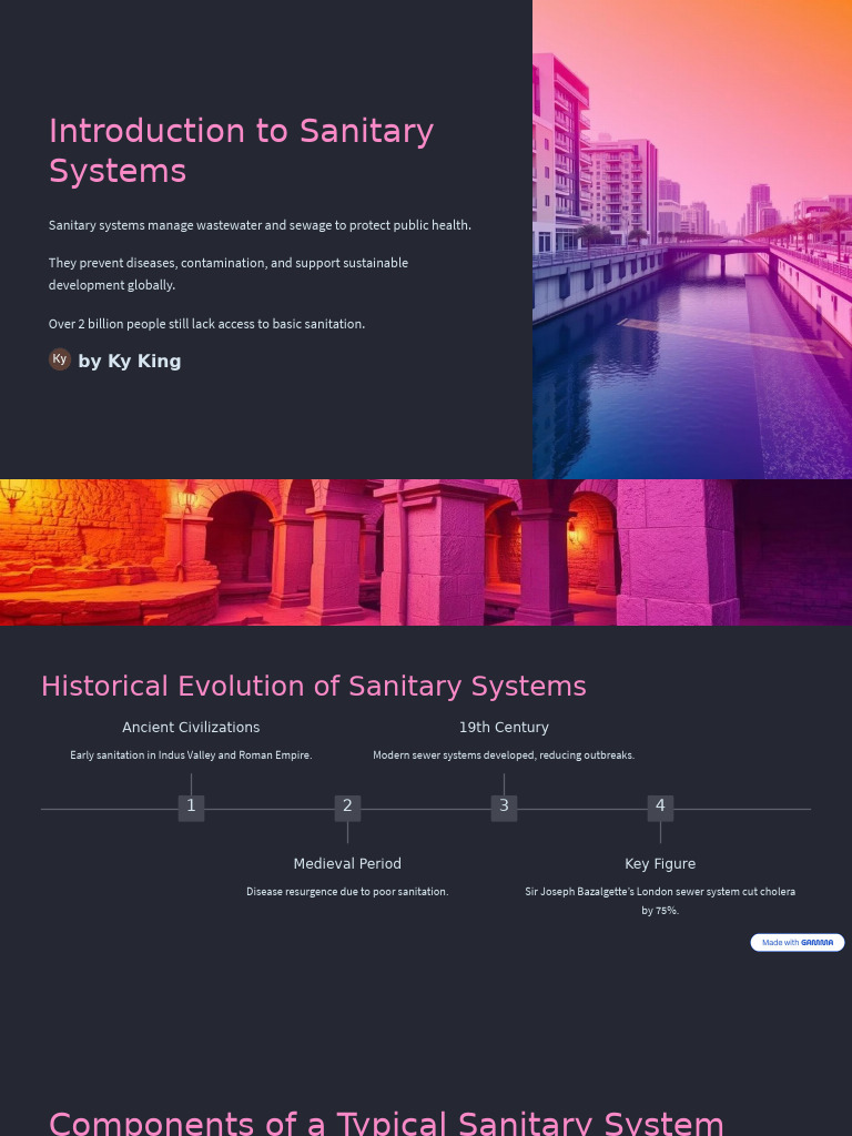 Introduction To Sanitary Systems | PDF | Sewage Treatment | Sanitation