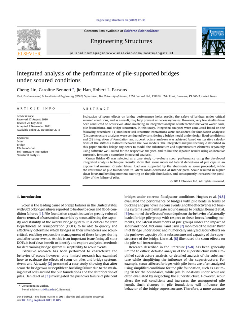 Integrated Analysis of Pie Supported Birdge | PDF | Deep Foundation ...